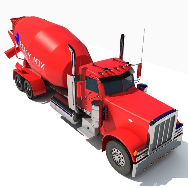 3D Lightwave construction machinery cement