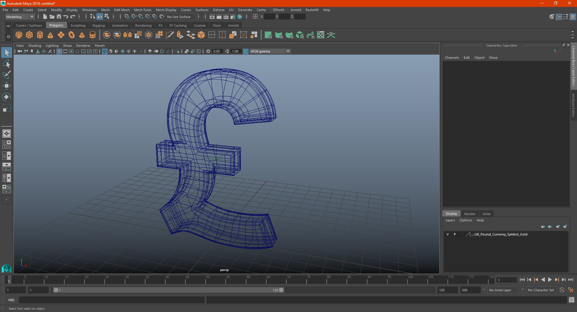 3D Uk Pound Currency Symbol Model - TurboSquid 1686416
