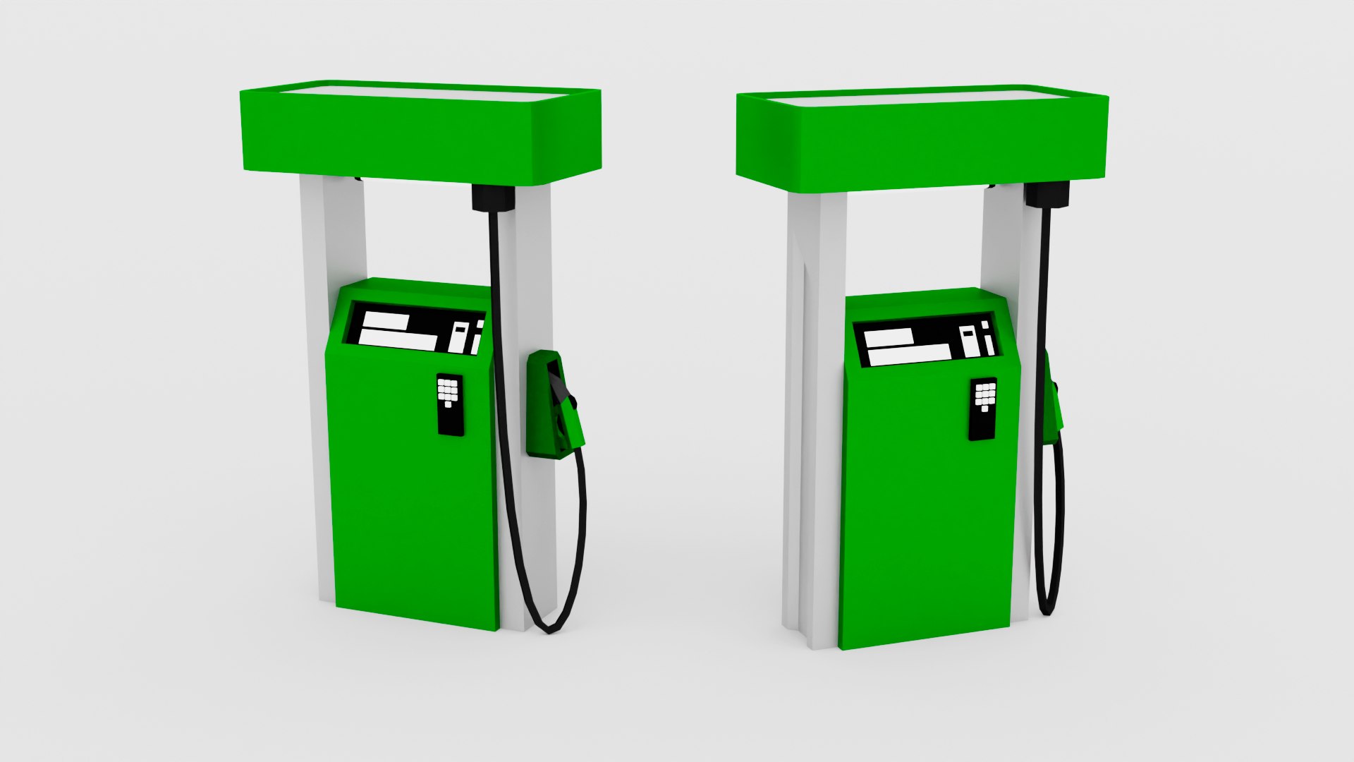 3D Model Low Poly Gas Station - TurboSquid 1853713
