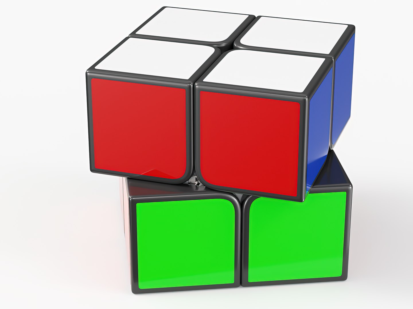 3D Cube 2x2 Model - TurboSquid 1677848