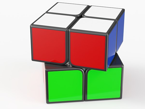 3D cube 2x2 model - TurboSquid 1677848