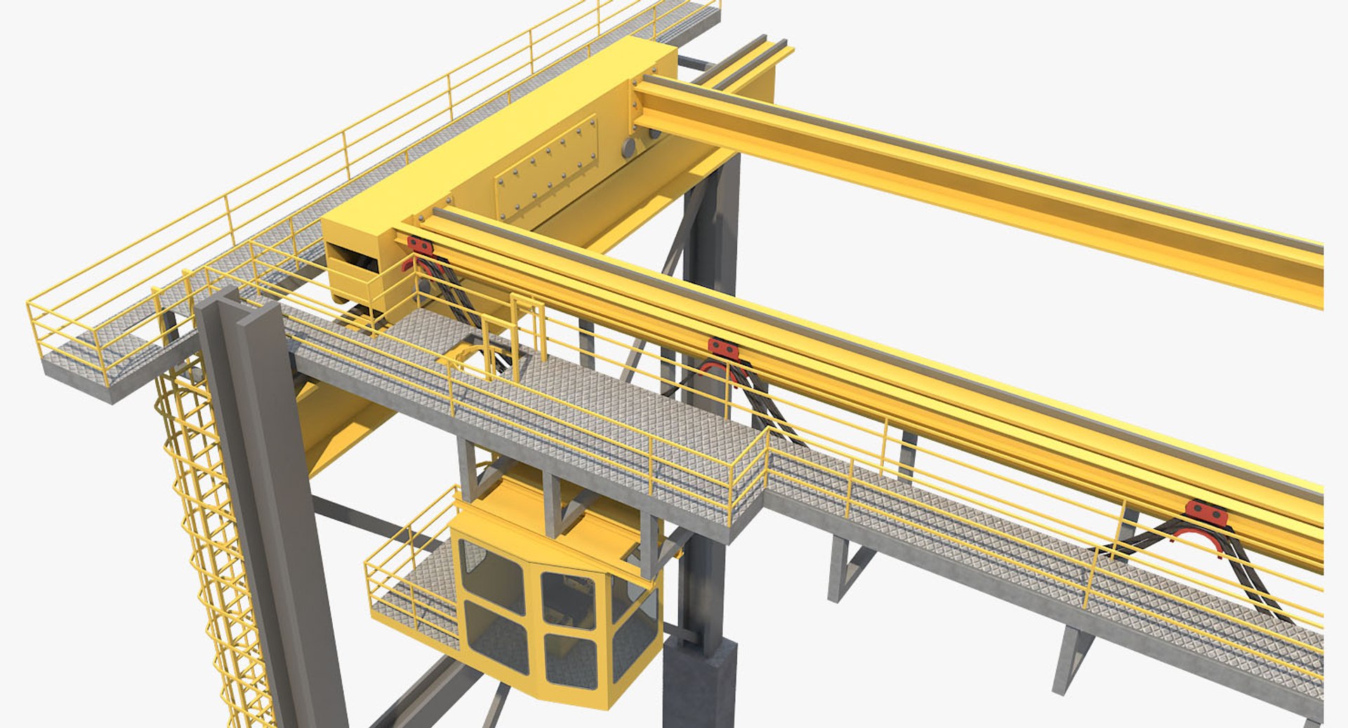 3D Model Crane Overhead 1 - TurboSquid 1413018
