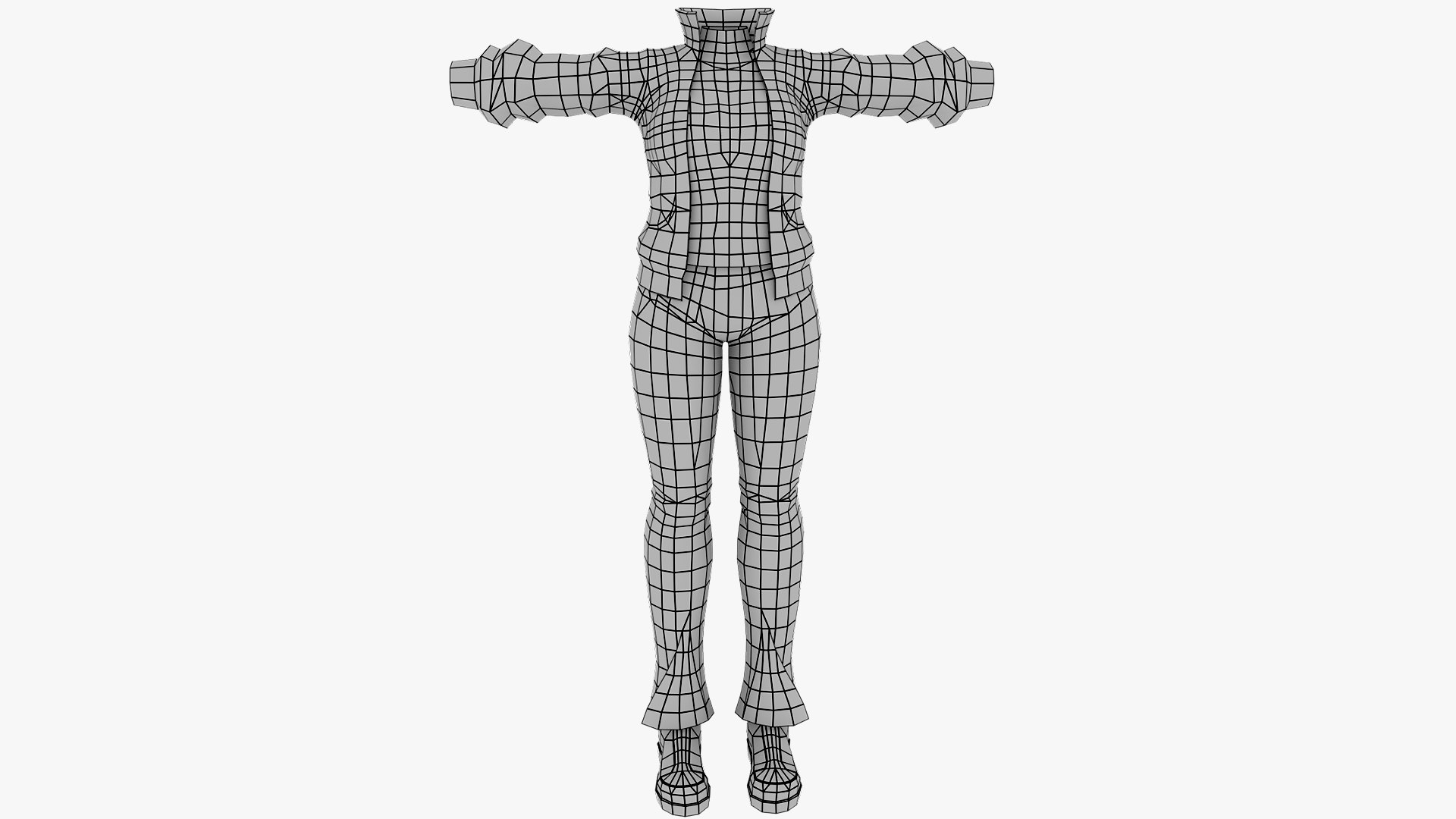 Girl Jacket Outfit Base Mesh 3D Model - TurboSquid 2153348