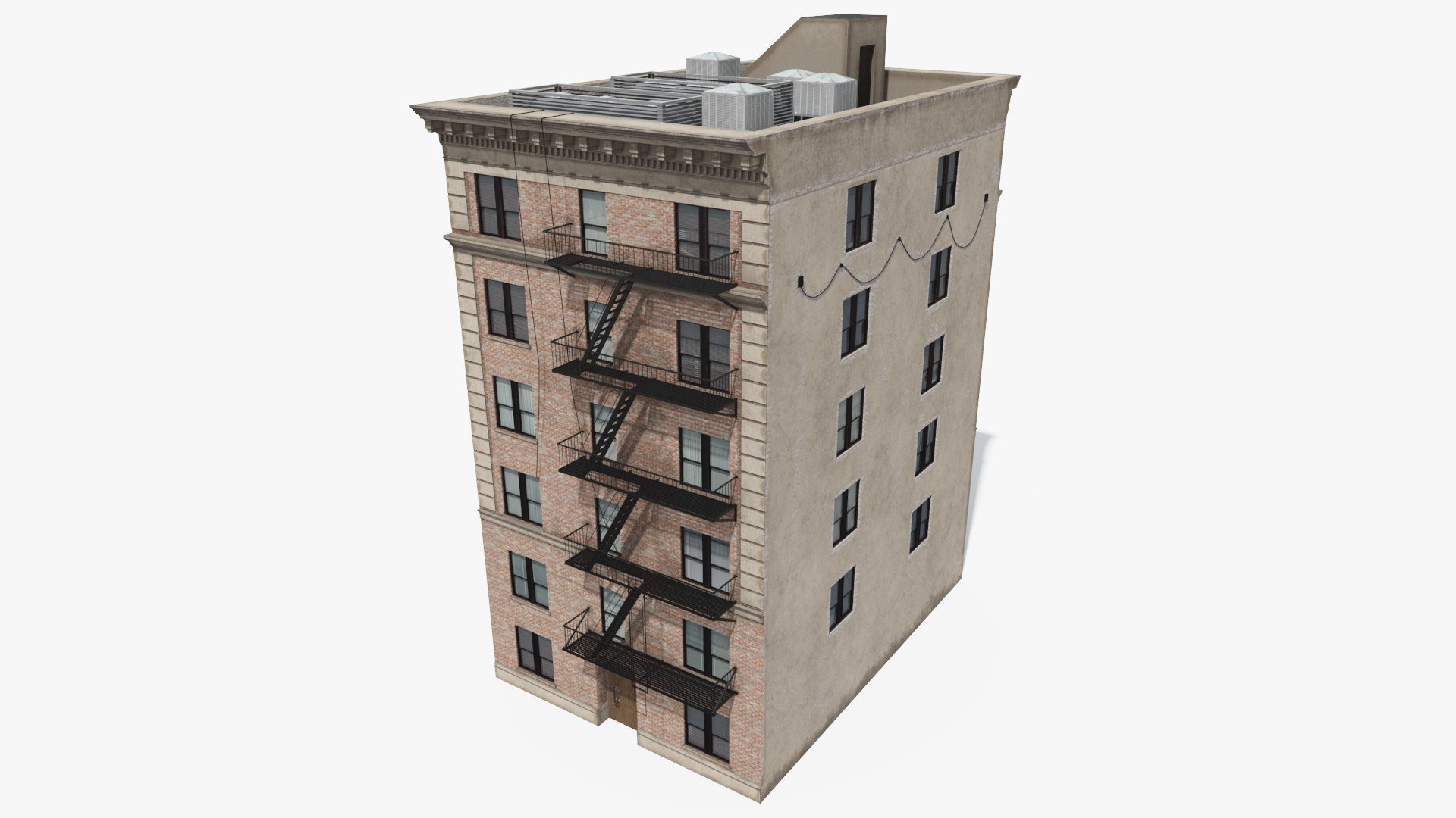 3D Manhattan Building 14 - 8K PBR Textures Model - TurboSquid 1835706