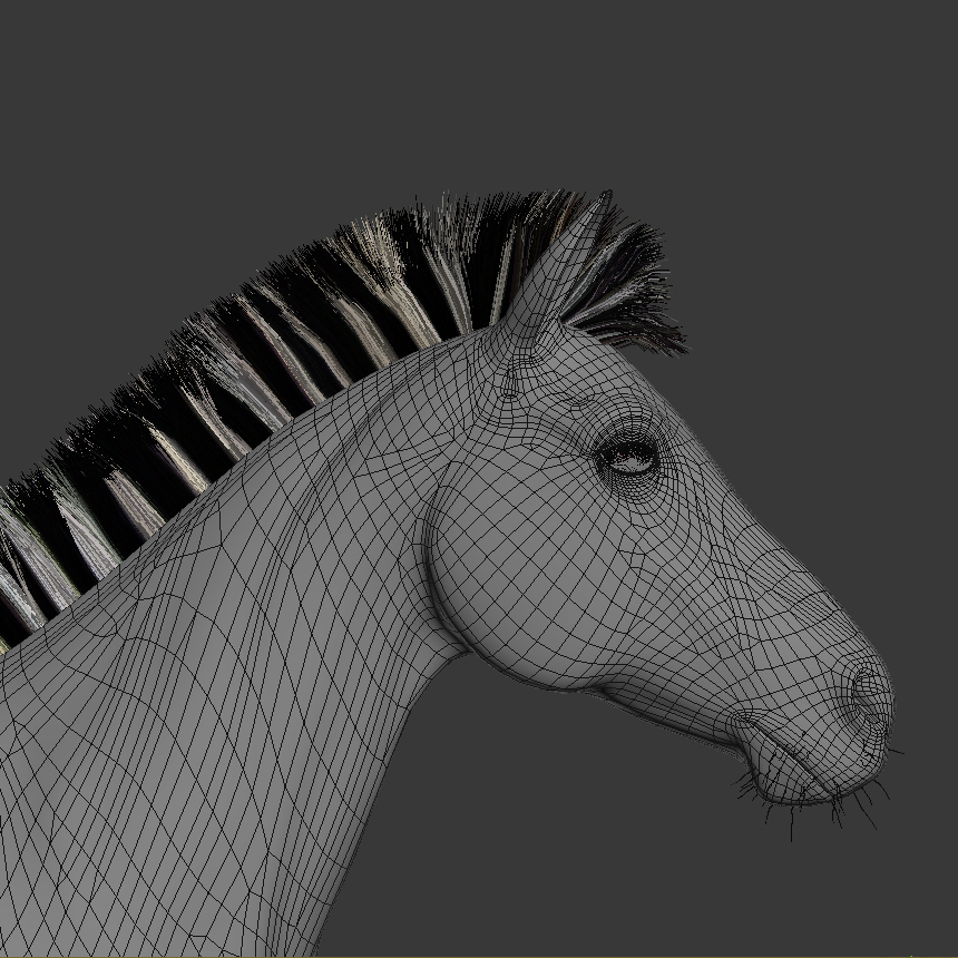 3d realistic zebra model