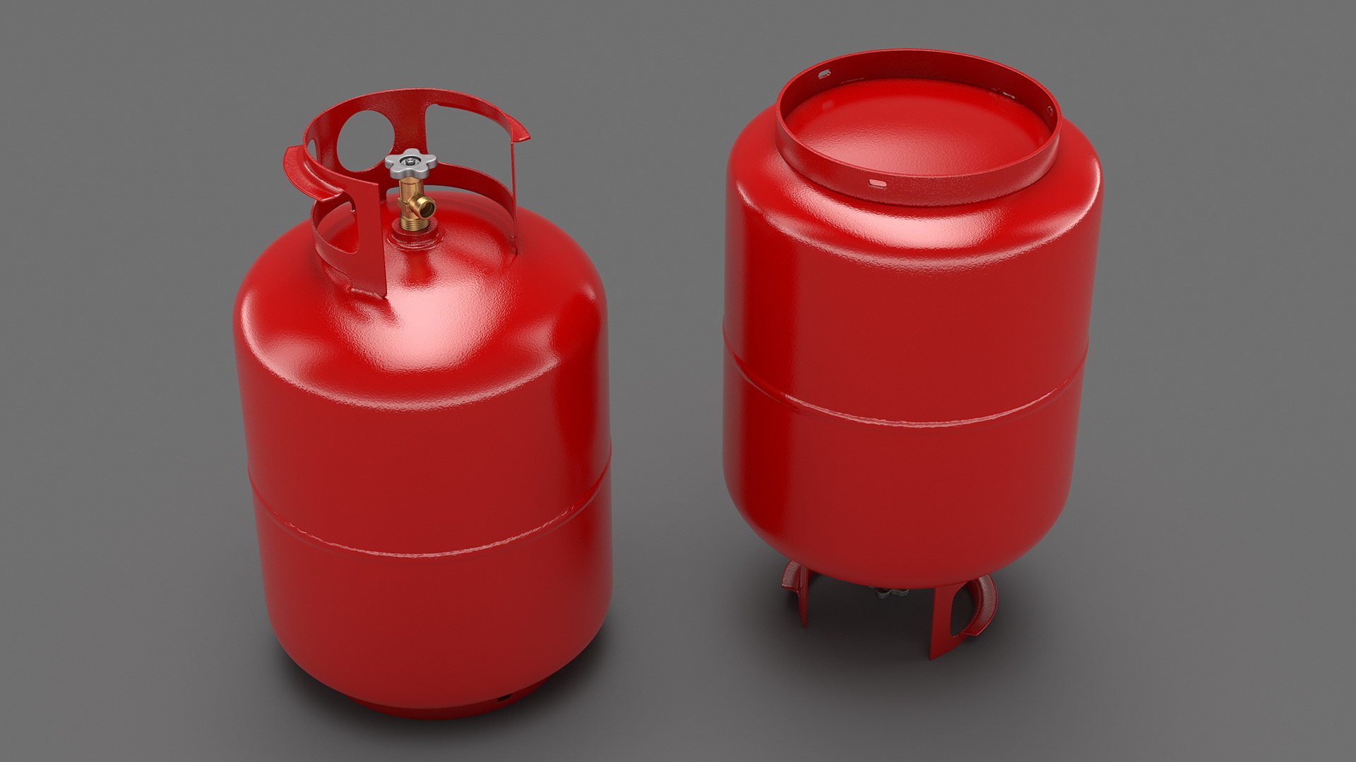 Propane Gas Cylinder 3D Model - TurboSquid 2230568