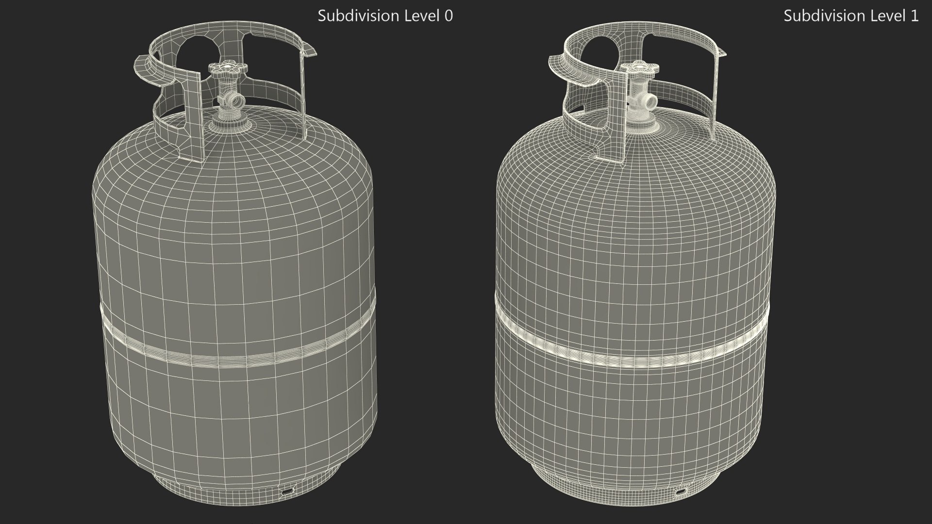 Propane Gas Cylinder 3D Model - TurboSquid 2230568