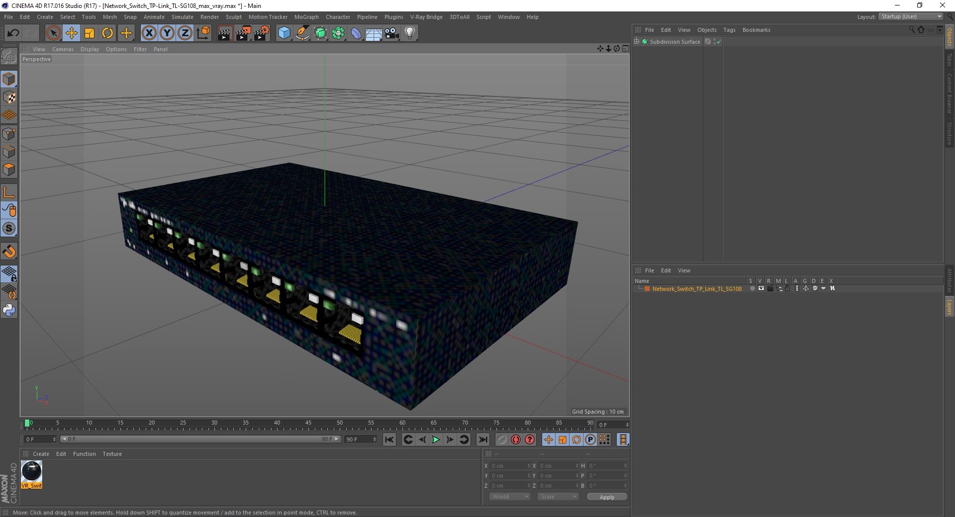 3D Network Switch TP-Link TL-SG108 Model - TurboSquid 2220922