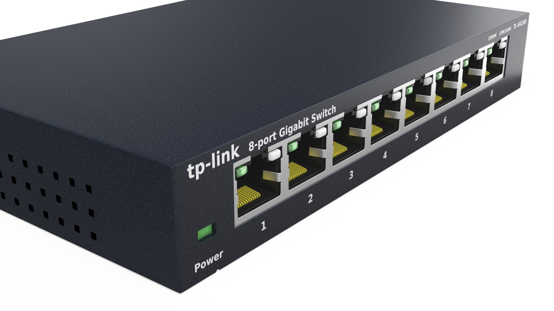 3D Network Switch TP-Link TL-SG108 Model - TurboSquid 2220922