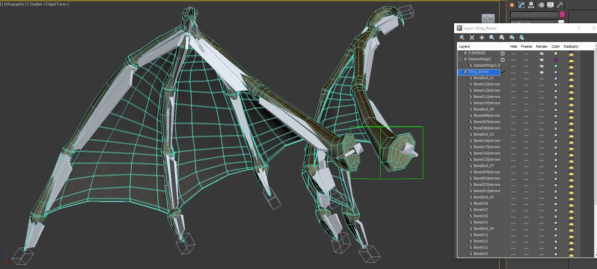 3D Demon Wings Rigged 3 - TurboSquid 1427917