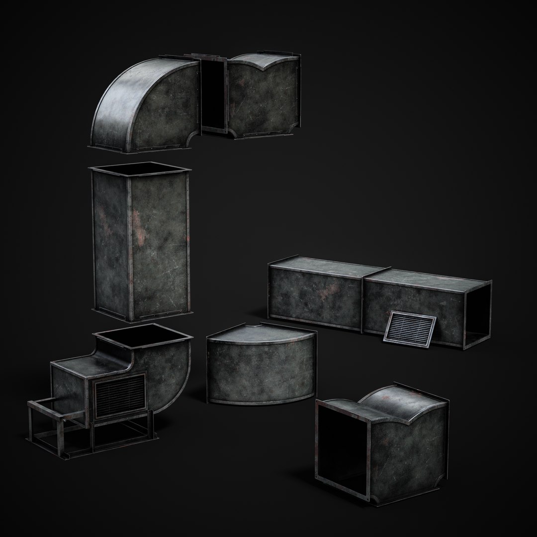 3D Ventilation Modular Model - TurboSquid 2336313