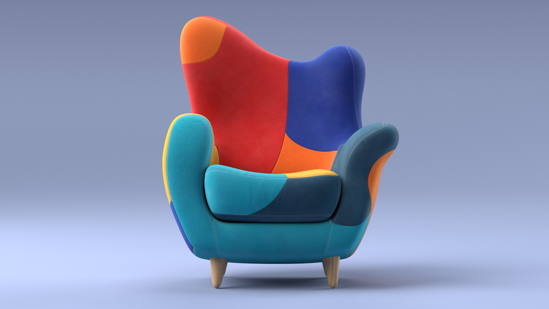3D Alexandra Lounge Chair By Javier Mariscal Model - TurboSquid 1906970