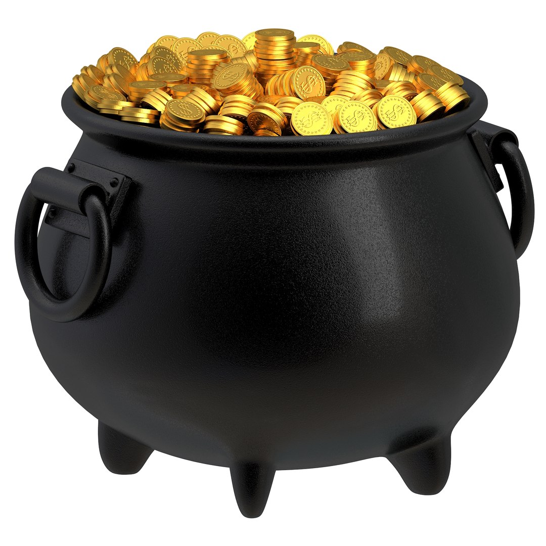 Pot Gold 3D - TurboSquid 1698013