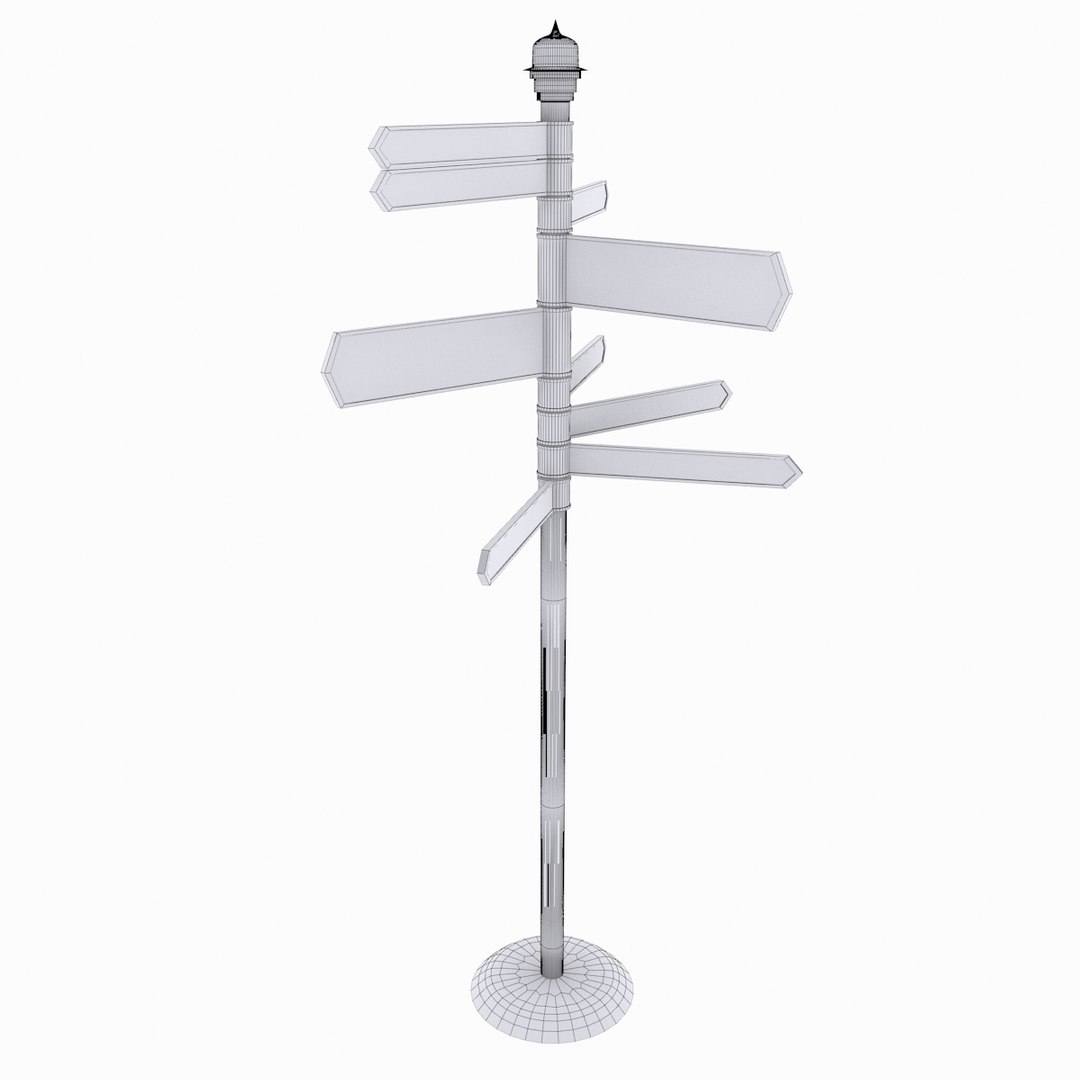 3d Model Big Ben Street Signs