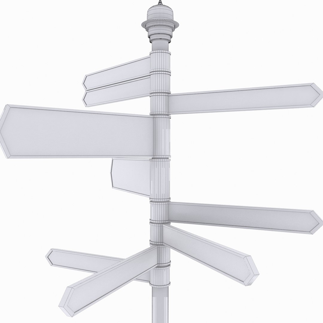 3d Model Big Ben Street Signs