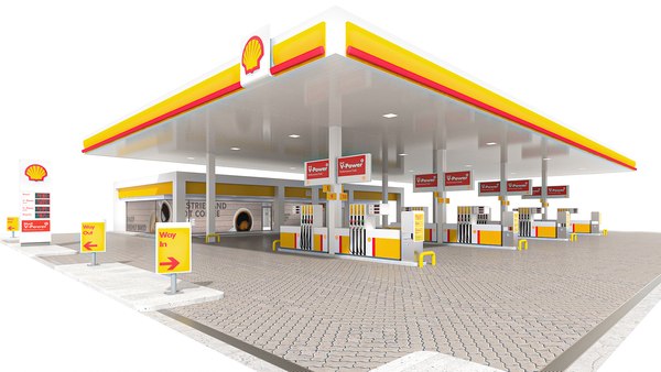 Posto de gasolina Modelo 3D - TurboSquid 1748902