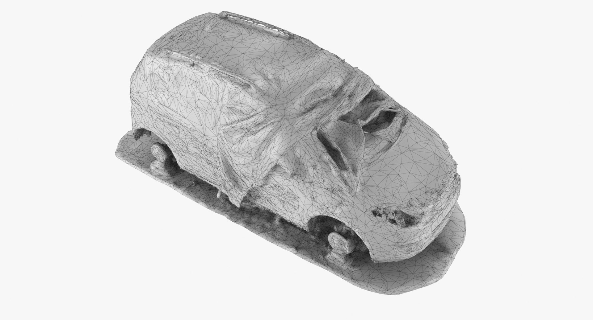 Wrecked Car 5 3D Model - TurboSquid 1455266