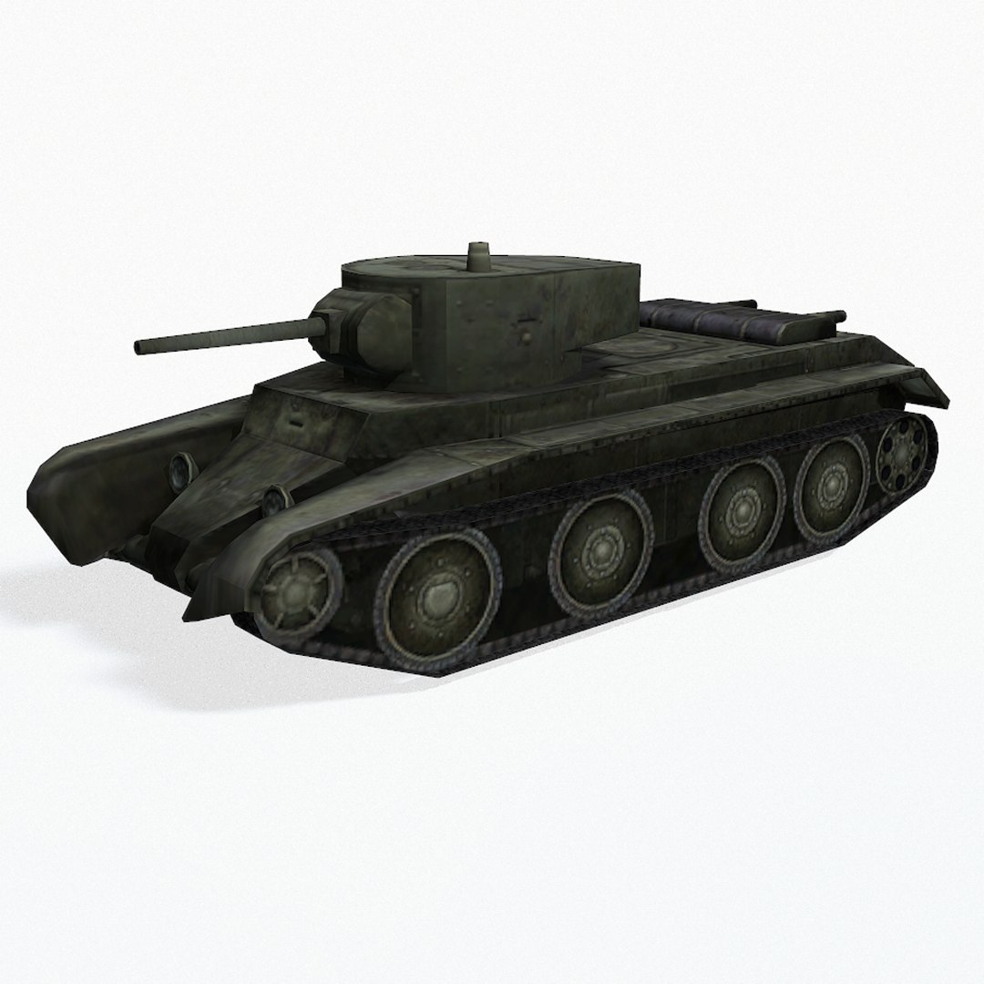 3d Bt-7 Bt Tanks Model