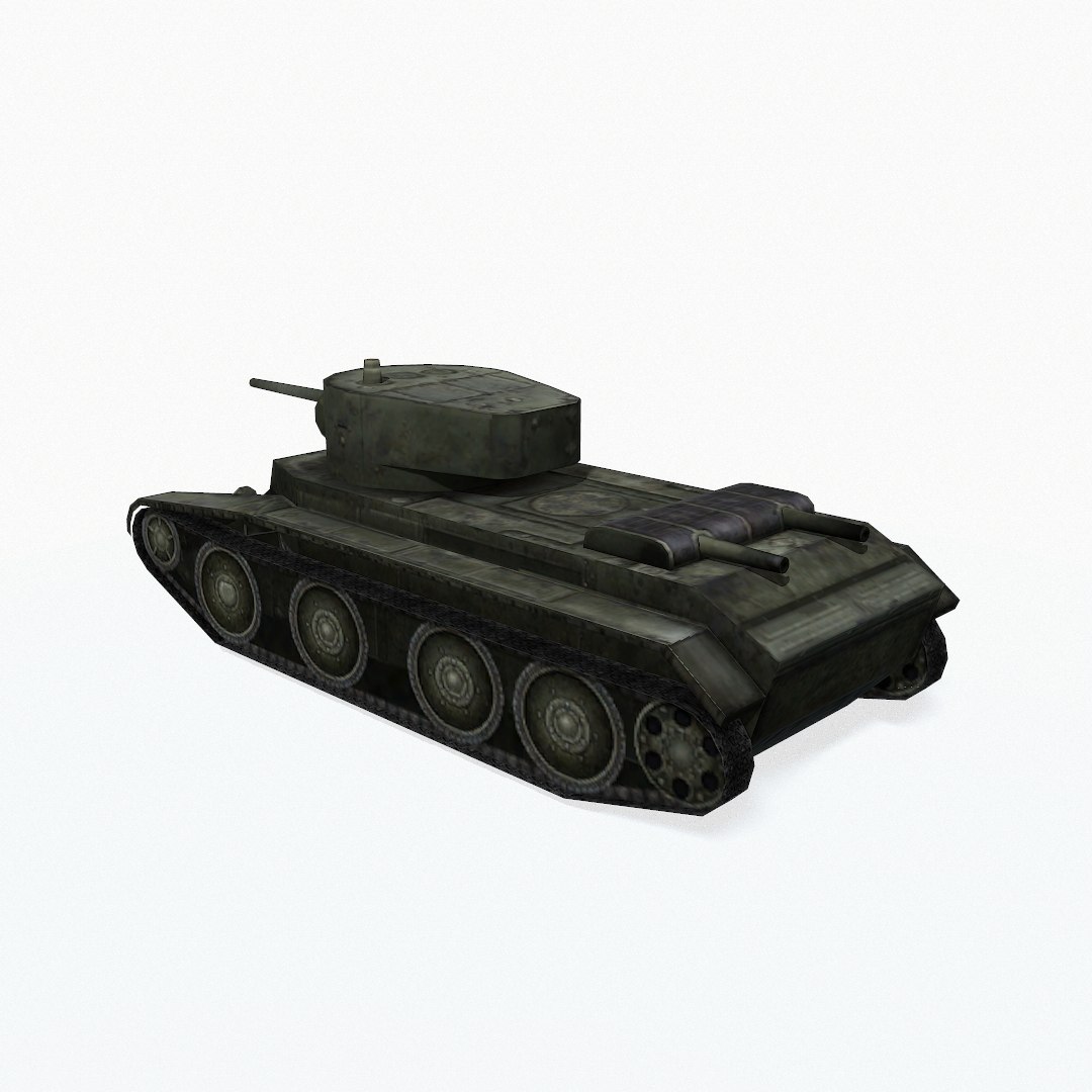 3d Bt-7 Bt Tanks Model