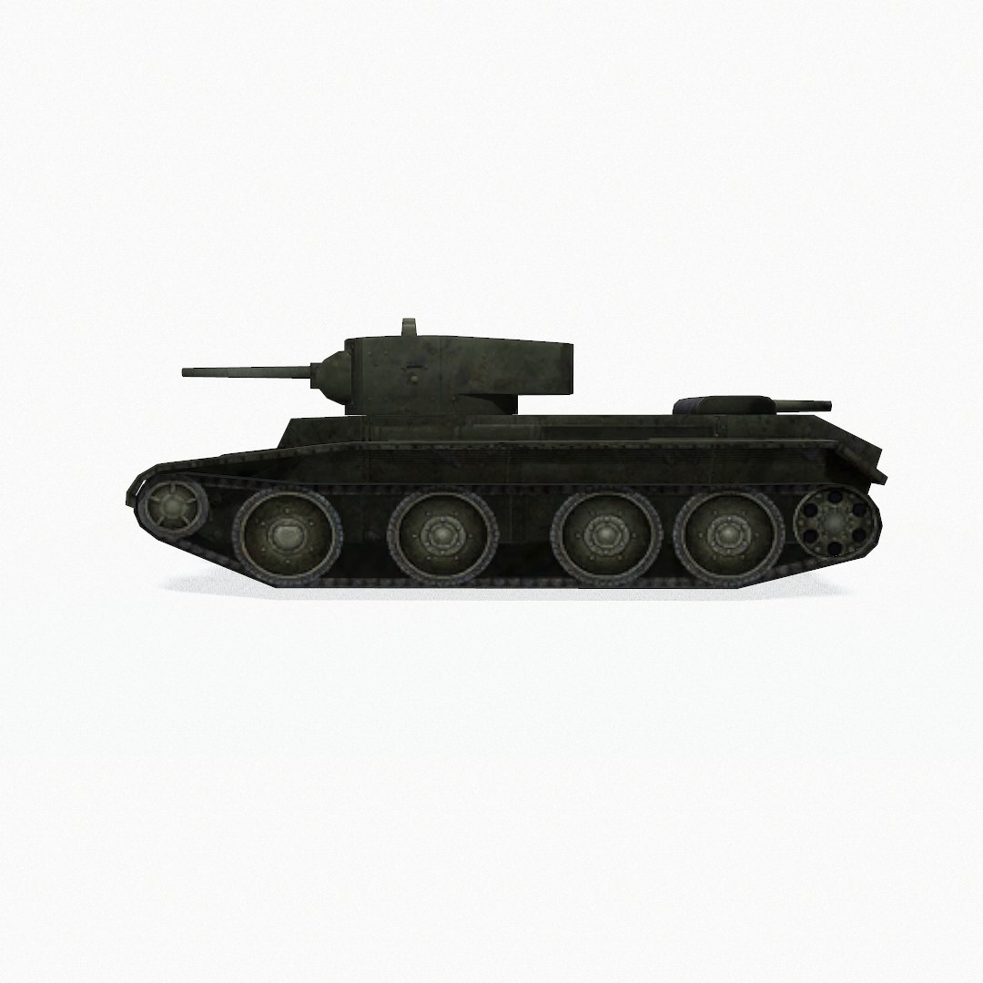 3d Bt-7 Bt Tanks Model