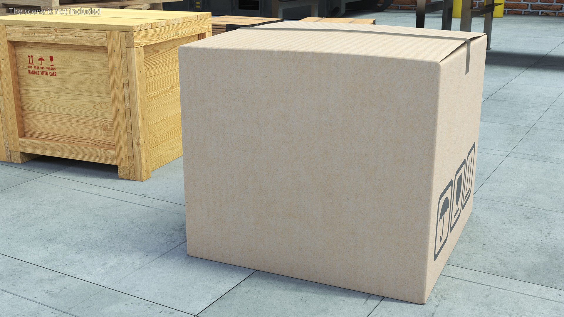 3D Model Cardboard Box Brown - TurboSquid 2137499