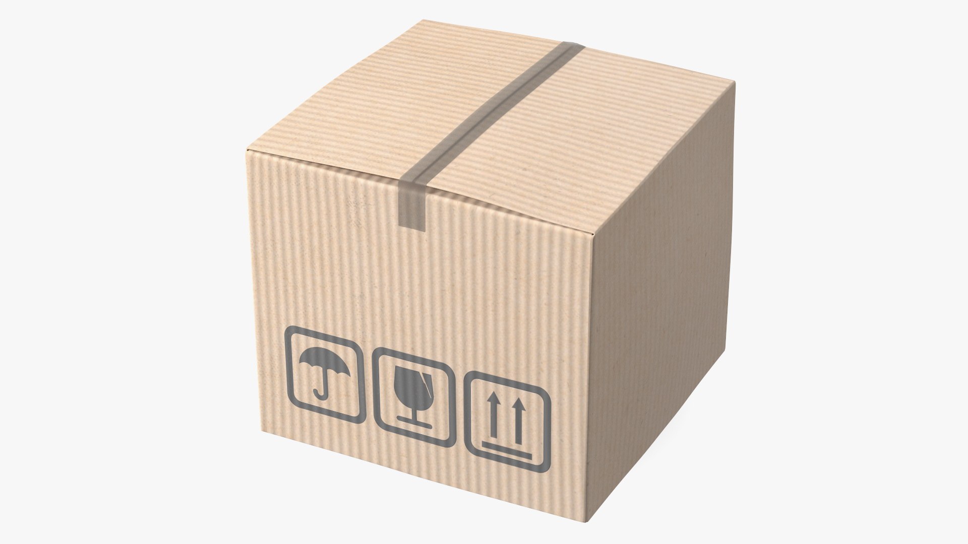 3D model Cardboard Box Brown - TurboSquid 2137499