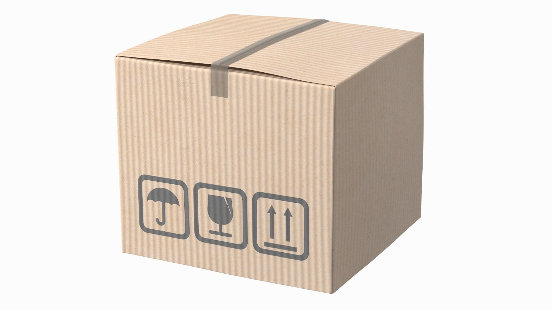 3D Model Cardboard Box Brown - TurboSquid 2137499