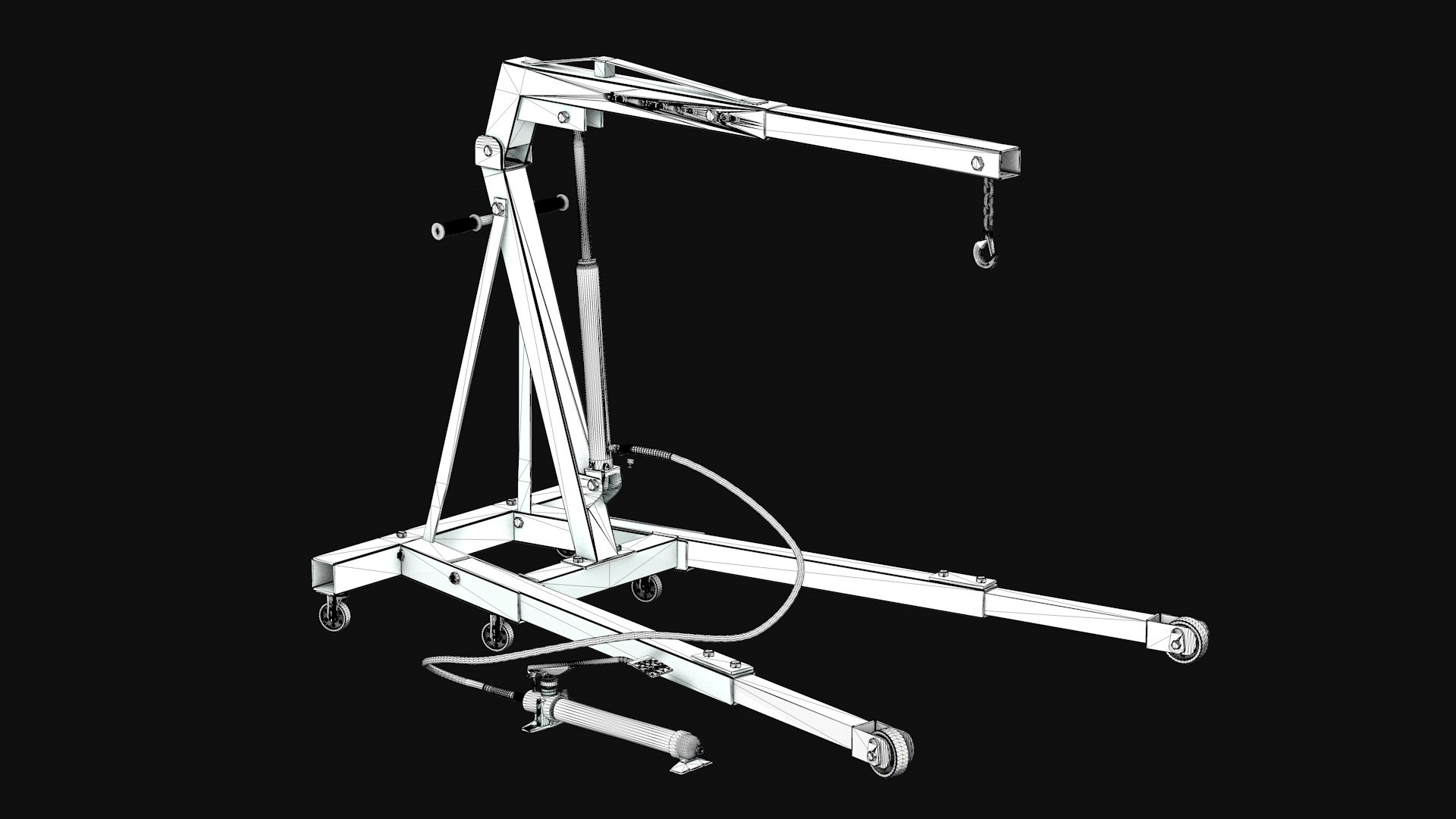 3D Hydraulic Folding Crane R2 Model - TurboSquid 2348063