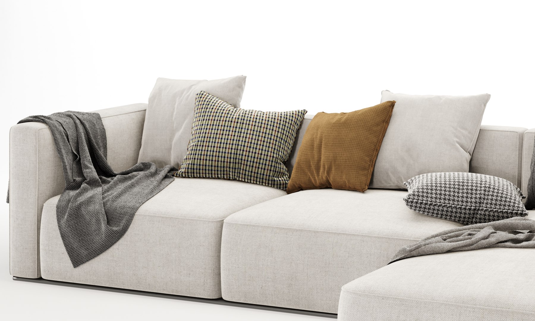 3D Model Shangai Sofa By Poliform - TurboSquid 2140368