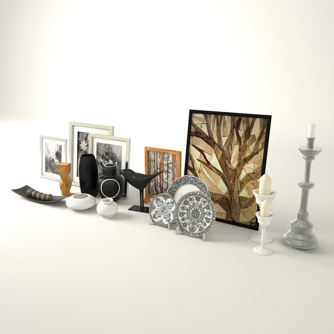 3d Model Decoration Set