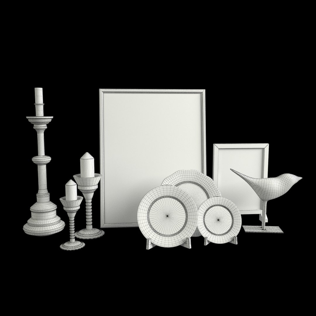 3d Model Decoration Set