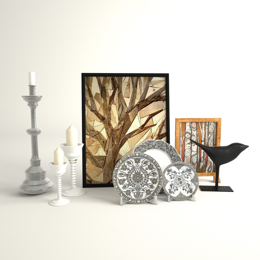 3d Model Decoration Set