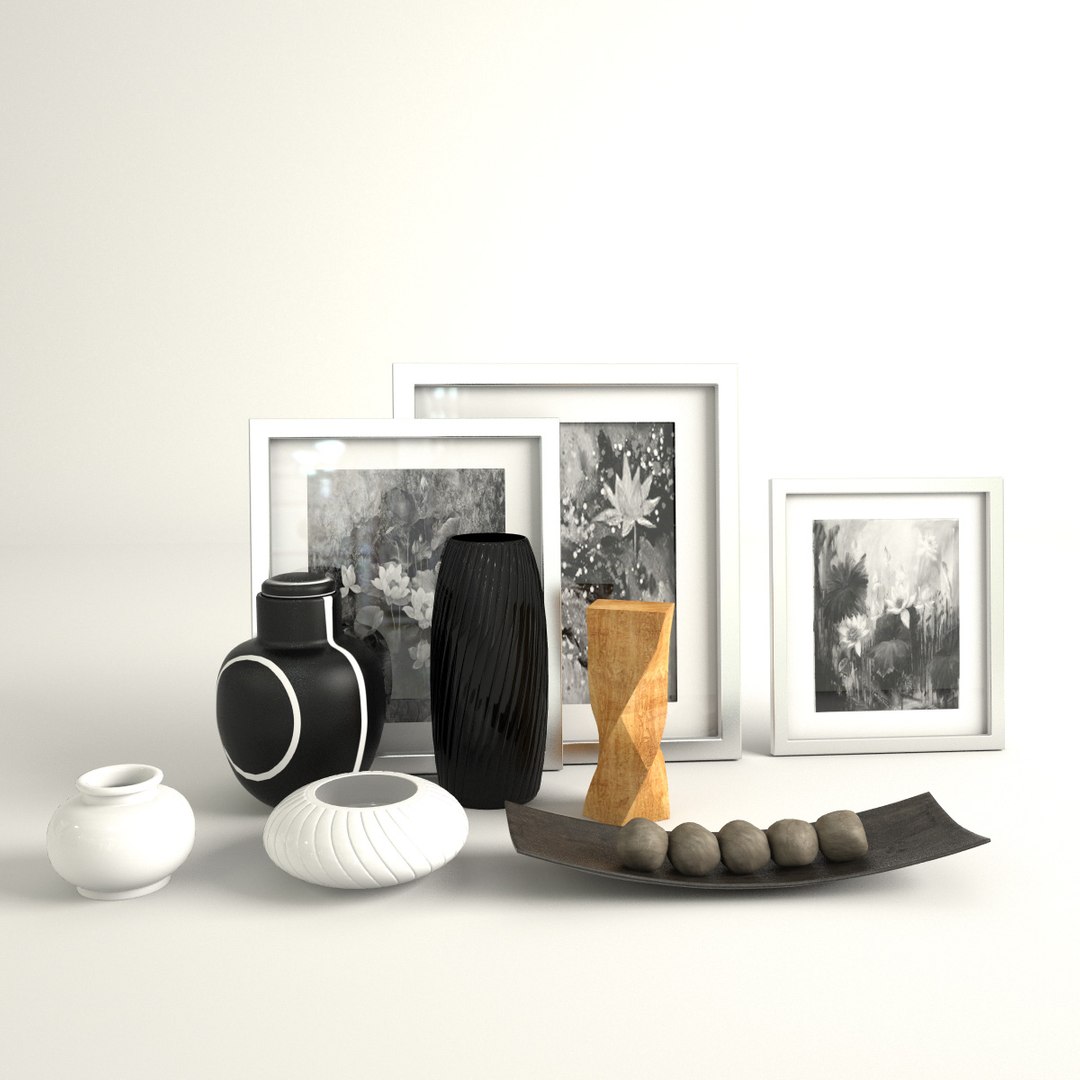 3d Model Decoration Set