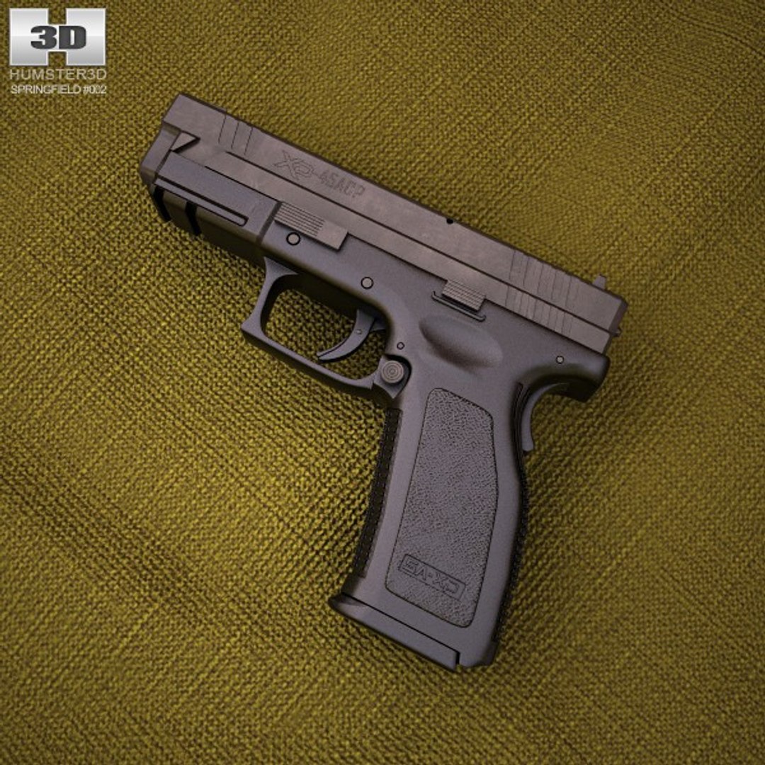 modelo 3d Springfield Armory XD (HS2000) 4 pulgadas - TurboSquid 1131036