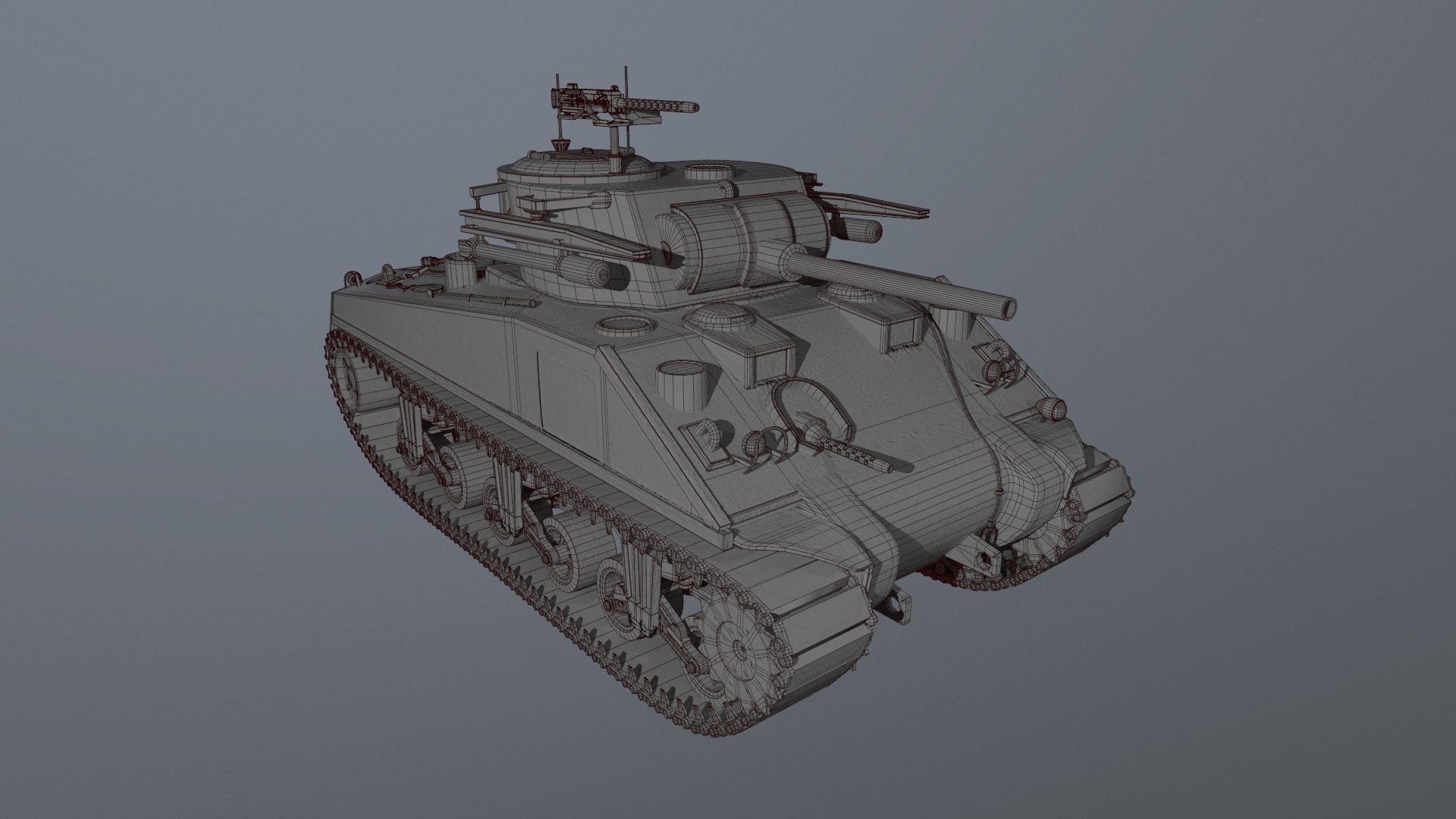 M4 Sherman Tank 3D - TurboSquid 1504645