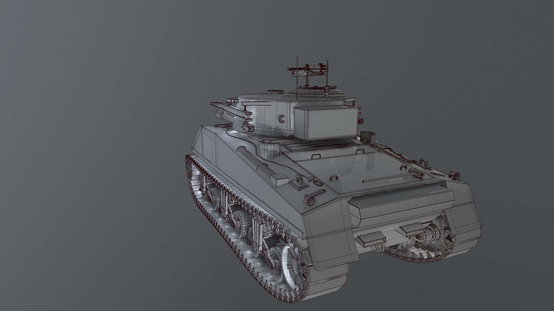 M4 Sherman Tank 3D - TurboSquid 1504645