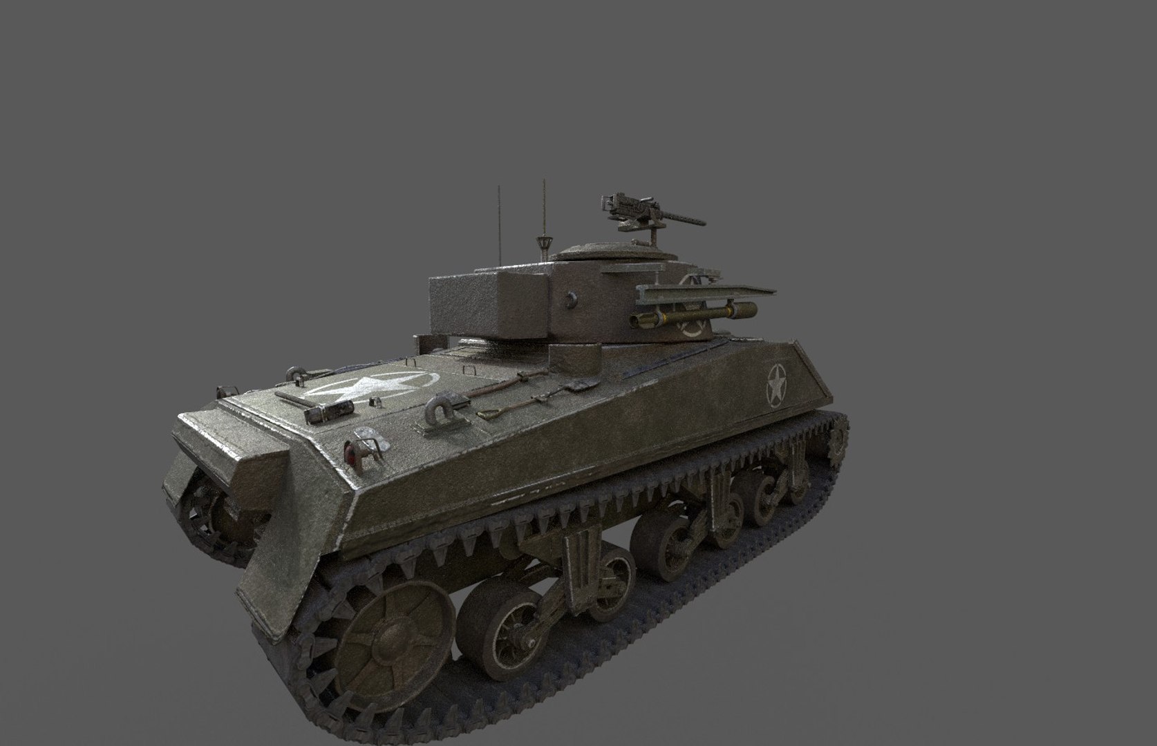 M4 Sherman Tank 3D - TurboSquid 1504645