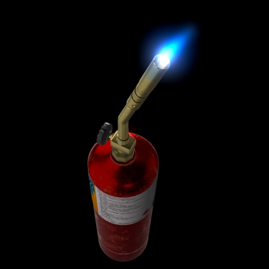 D Model Pbr Propane Torch TurboSquid