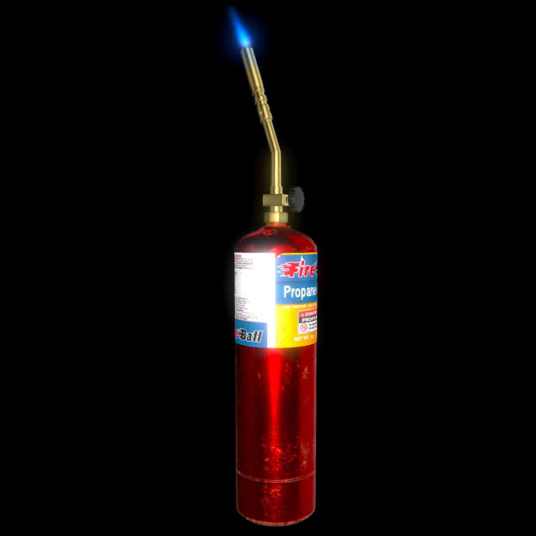 D Model Pbr Propane Torch TurboSquid