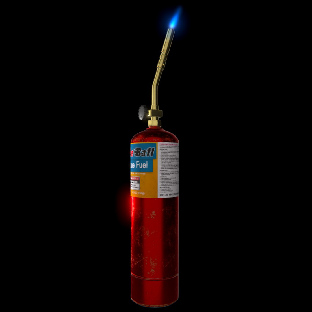 D Model Pbr Propane Torch TurboSquid