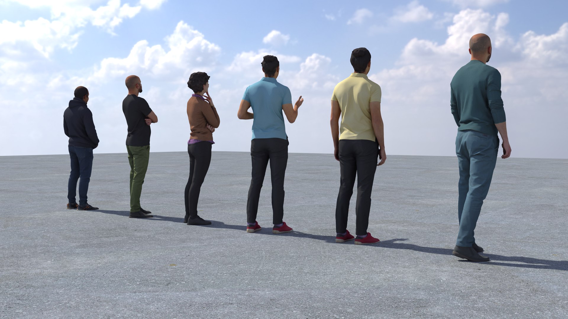 3D Model Lot Of People 5 - TurboSquid 2165480