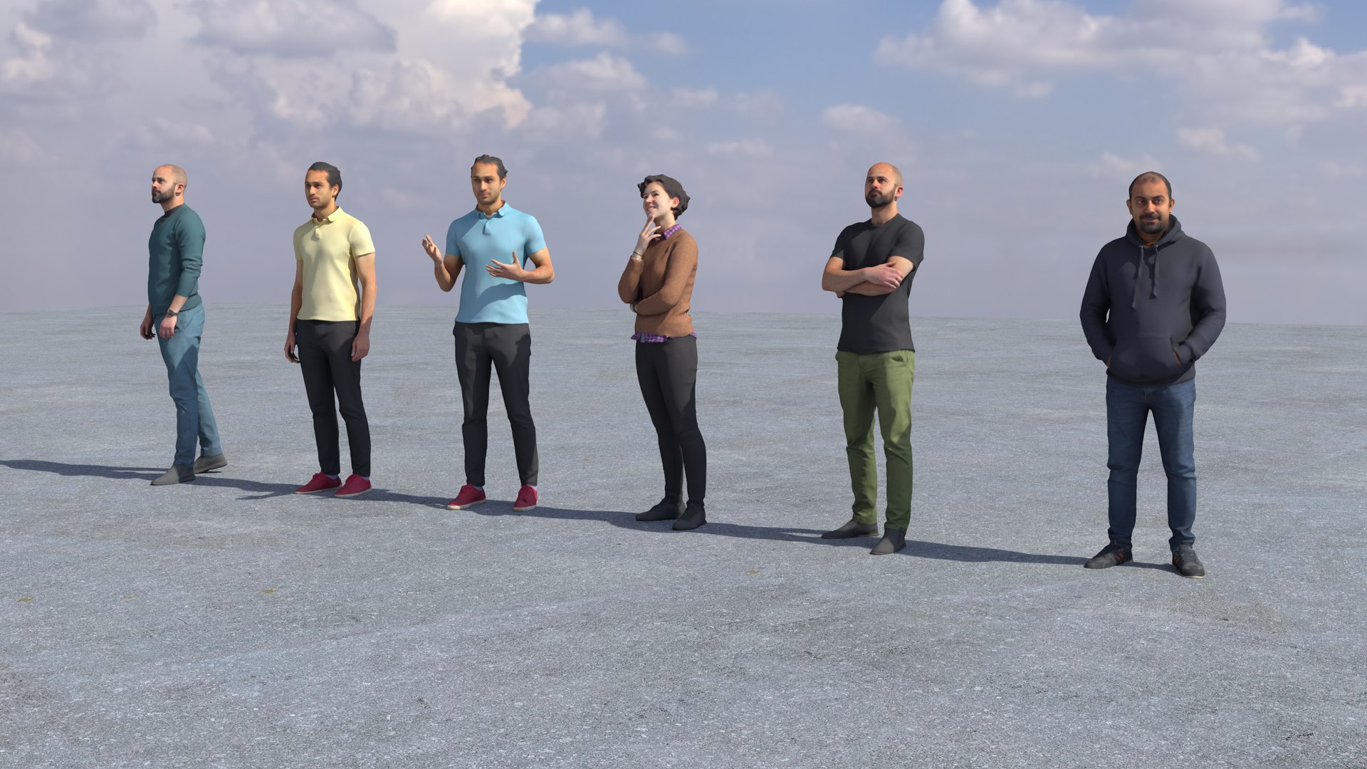 3D Model Lot Of People 5 - TurboSquid 2165480