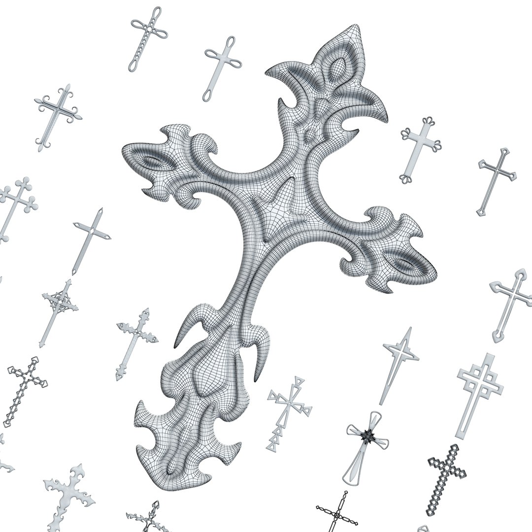 30 Christian Cross 3D Model Vol 4 3D - TurboSquid 2242767