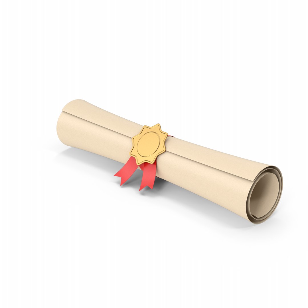 Scroll Certificate Model - TurboSquid 2046116