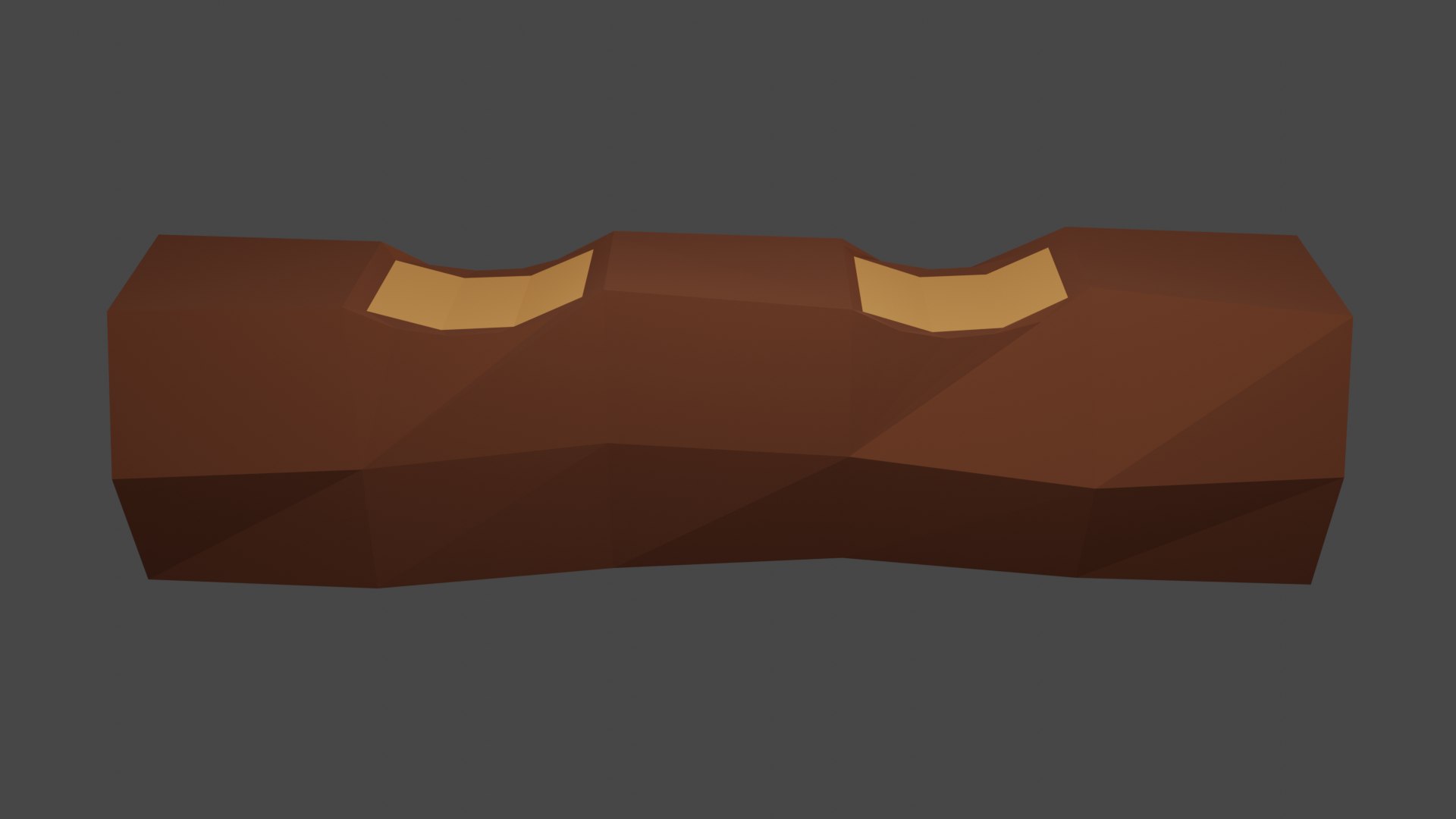 Free low-poly log bench 3D - TurboSquid 1591705