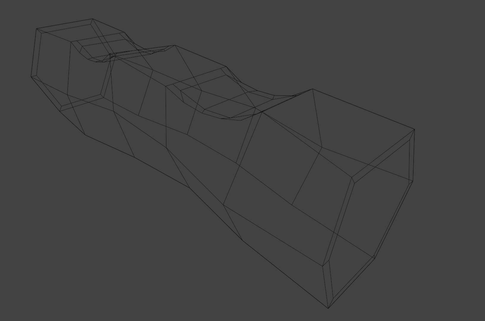 Free low-poly log bench 3D - TurboSquid 1591705