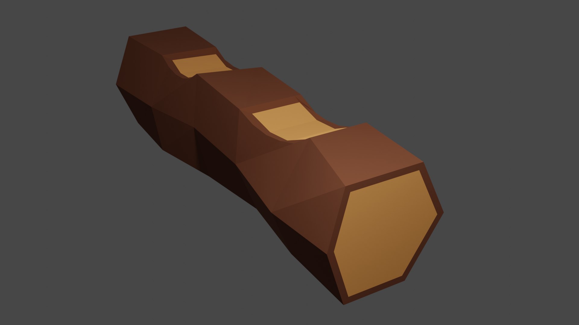 Free low-poly log bench 3D - TurboSquid 1591705