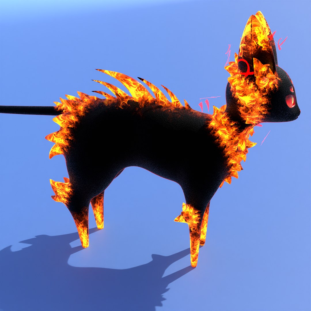3D Volcano Cat - TurboSquid 2288507
