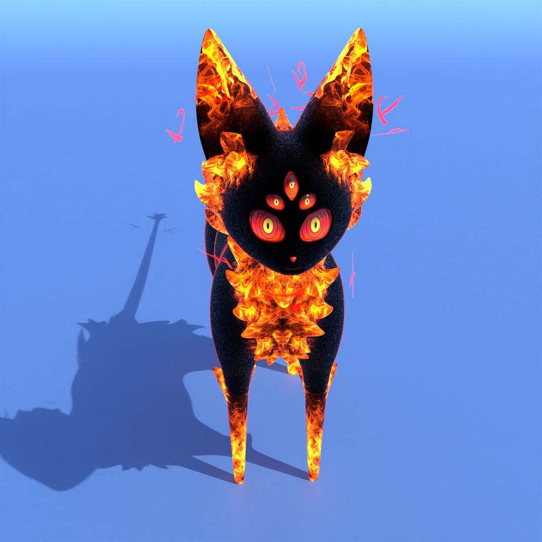 3D Volcano Cat - TurboSquid 2288507