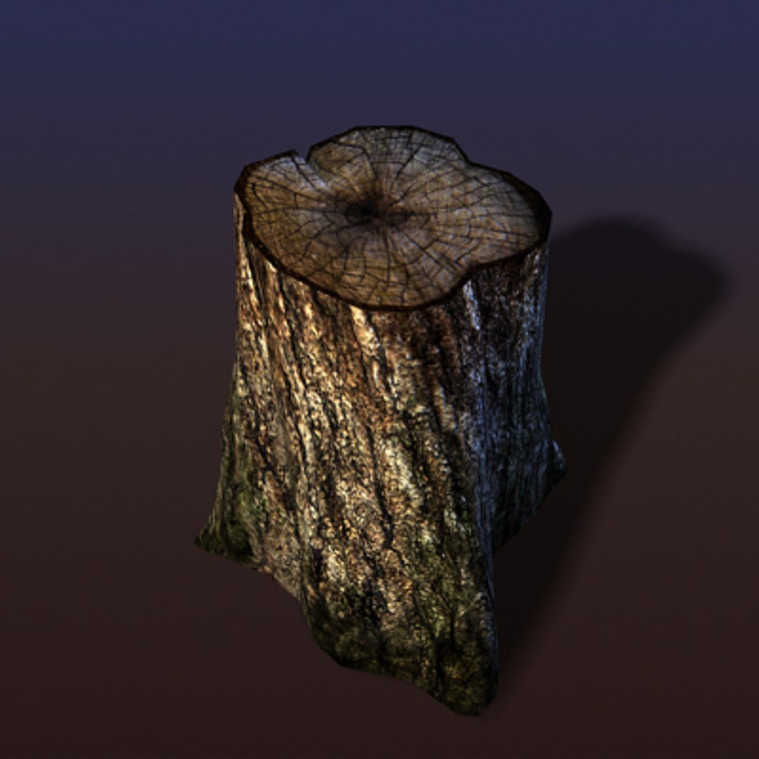Spooky Stump 3d Max